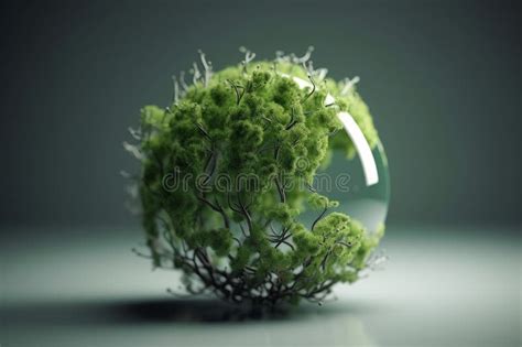 Earth Day Conceptual Illustration Sustainable Eco Green Planet Friendly Generative Ai