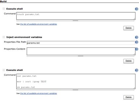 Hudson Jenkins Trigger Parameter Plugin File Parameters Stack