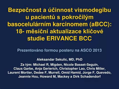 Ppt Aleksandar Sekulic Md Phd Powerpoint Presentation Free Download Id2617042