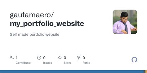 Github Gautamaero My Portfolio Website Self Made Portfolio Website