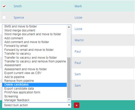 Recruit How To Delete Candidates And Candidate Applications Kallidus