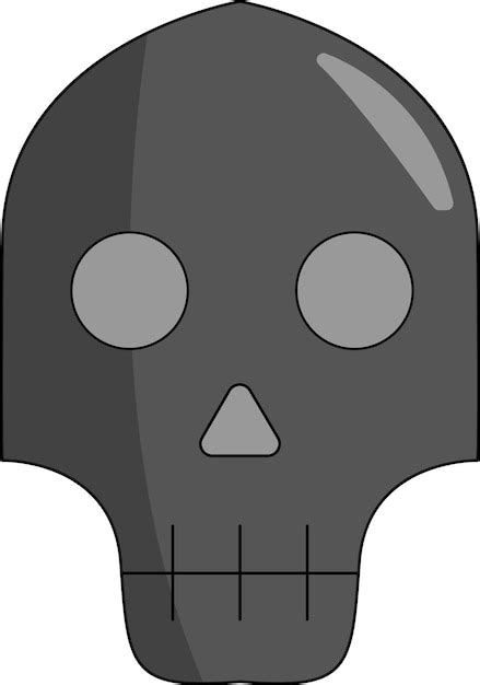 두개골의 그림 프리미엄 벡터