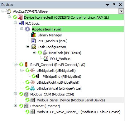 CODESYS Example ModbusTCP RTU Slave Industrial Raspberry Pi