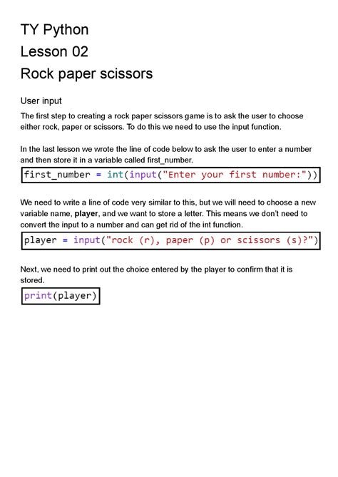 Ty Python Lesson 02 Exercises Web Programming And Technologies Docsity