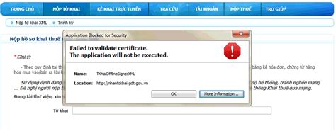 Khắc Phục Lỗi Failed To Validate Certificate