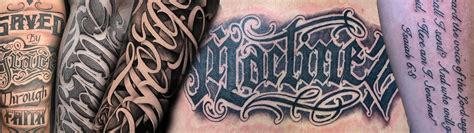 Old English Tattoos Classic Lettering Styles Certified Tattoo