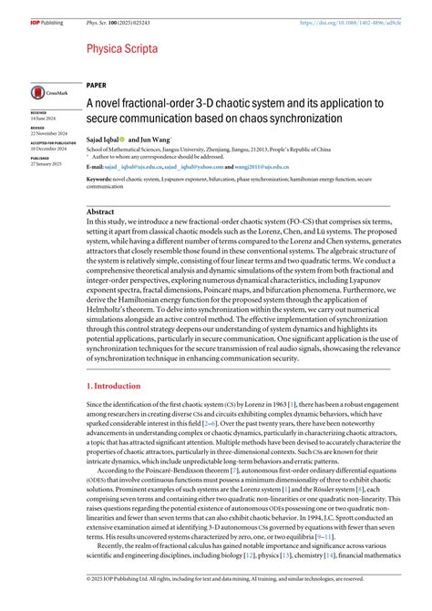 A Novel Fractional Order 3 D Chaotic System And Its Application To Secure Communication Based On