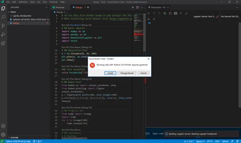 Interactive Window Not Using Active Interpreter When Running A Cell