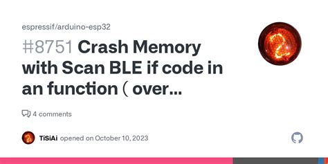 Crash Memory With Scan Ble If Code In An Function Over Version 106 · Issue 8751