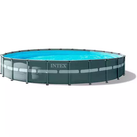 Intex Ultra Xtr 24ft X 52in Round Frame Pool Set Academy