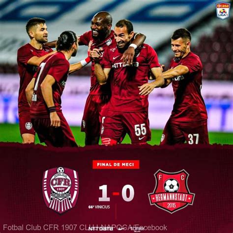 Fotbal Liga I Cfr Cluj Fc Hermannstadt 1 0
