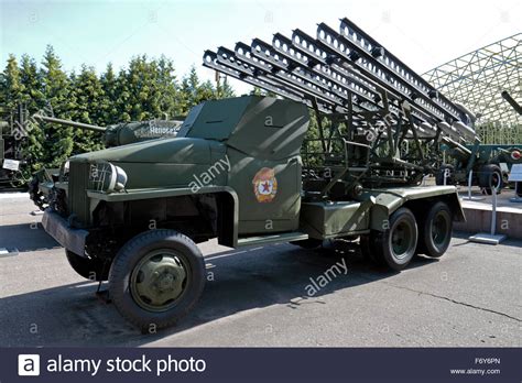 A Wwii Soviet Bm 13n Katyusha Multiple Rocket Launcher In The