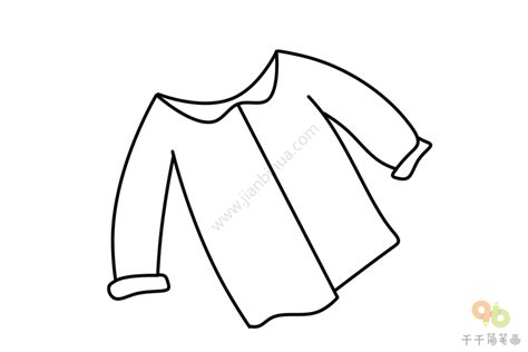 秋装外套简笔画 衣服简笔画