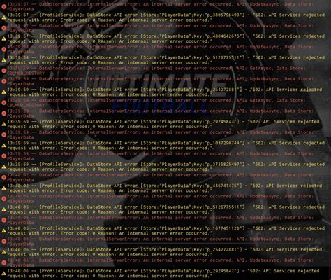 Major Datastore Issues Cloud Services Bugs Developer Forum Roblox