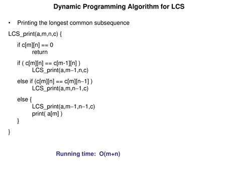 Ppt Longest Common Subsequence Powerpoint Presentation Free Download