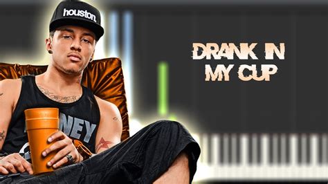 Kirko Bangz Drank In My Cup Instrumental Piano Tutorial Partitura