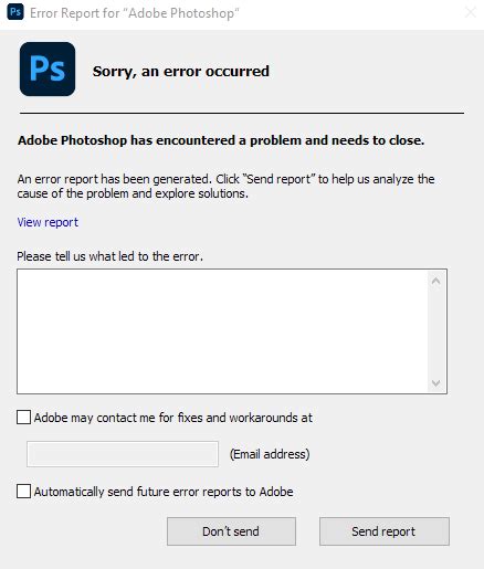 Photoshop Crashes On Launch Adobe Community 12315895