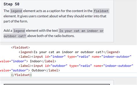 Stuck On Step 50 Can Someone Help Me Out Html Css The