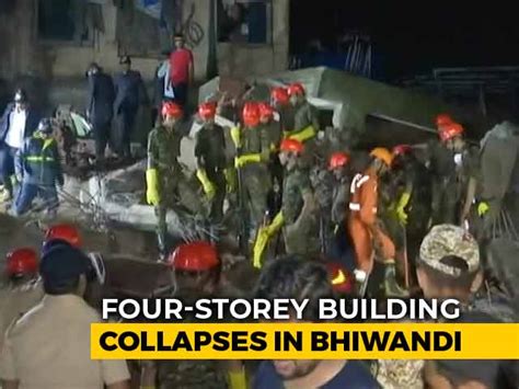 Video 4 Storey Building Collapses In Mumbai