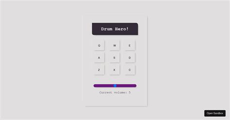 React Drummachine Fcc Codesandbox