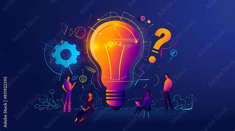 Question Marks And Light Bulb Symbolizing Idea Or Solution Problem Solving Skill Creativity