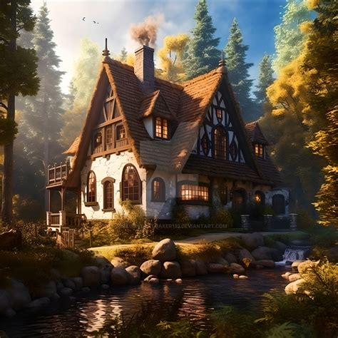 Cottage Fantasy Art By Exclusiveartmaker193 On Deviantart