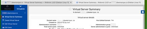 when opening a server s configuration feature page in a new browser tab the sidebar ui is