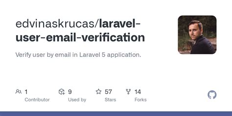 Github Edvinaskrucaslaravel User Email Verification Verify User By Email In Laravel 5