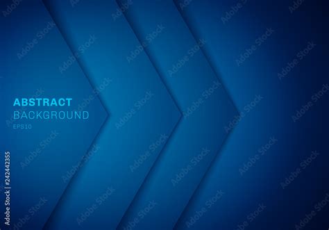 Abstract 3d Blue Triangle With Overlap Paper Layer Gradient Color With