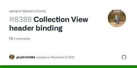 Collection View Header Binding · Issue 8388 · Xamarinxamarinforms
