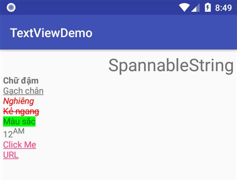 textview trong lập trình android hiện thị text html spannablestring