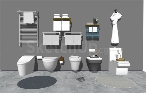 6786 Free Sketchup Toilet Bowl Models Download