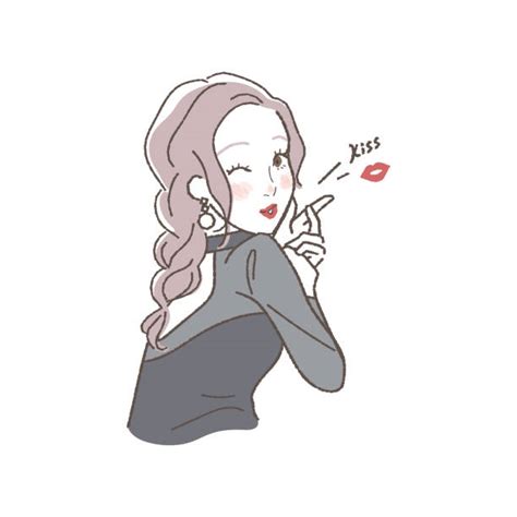How To Draw Someone Blowing A Kiss
