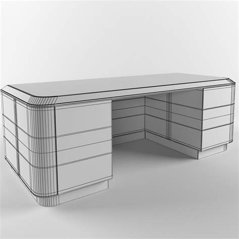 사무실 기념 책상 3d 모델 7 Fbx Obj Max Free3d