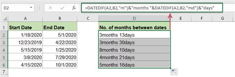 How To Count The Number Of Days Weeks Months Or Years Between Two Dates