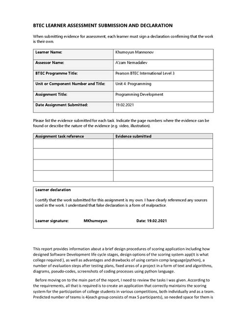 Assignment From Programming Docsity