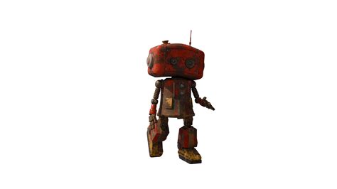 3d Model Rusted Robot Turbosquid 2239098