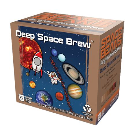 Deep Space Brew Dark Roast 12 Pack Single Serve Coffee Pods Space