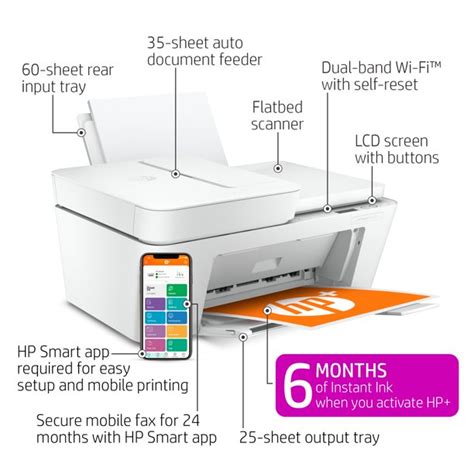 Hp Deskjet 4152e All In One Wireless Color Inkjet Printer Shop 242