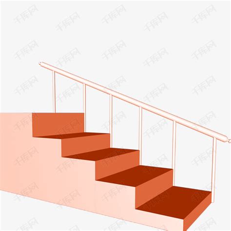 卡通红色的楼梯免抠图素材图片免费下载 千库网