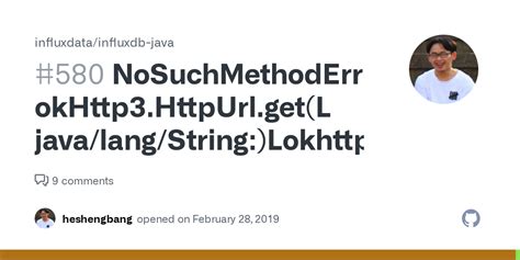 nosuchmethoderror ok3 url get l java lang string lok3 url · issue 580