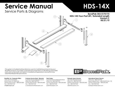 Bendpak Parts Manual At Andrew Briones Blog