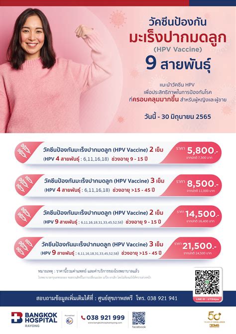 วัคซีน Hpv 9 สายพันธุ์ 💉🌸 โรงพยาบาลกรุงเทพระยอง Facebook