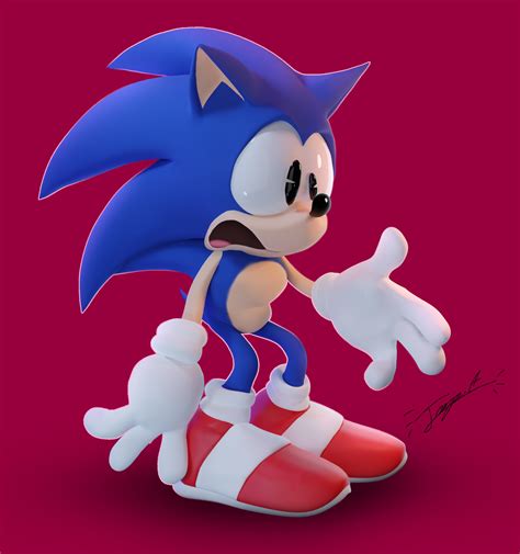 Sonic Render By Jorginator On Newgrounds