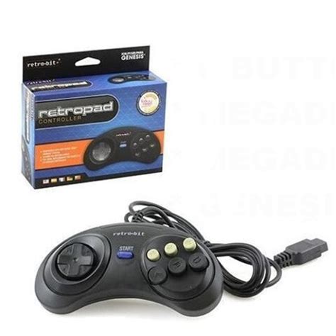 Megadrive Controller Wired 6 Button Retropad Wish