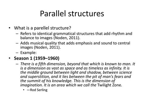 PPT Parallel Structures PowerPoint Presentation Free Download ID 2463905