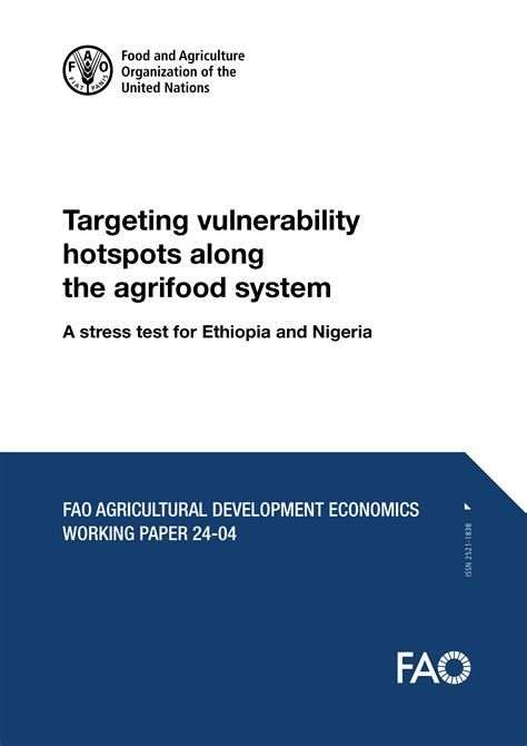 Targeting Vulnerability Hotspots Along The Agrifood System Agrifood