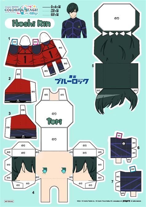 Itoshi Rin Papercraft Bluelock Artofit