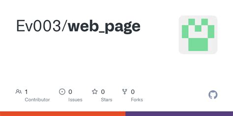Github Ev Web Page