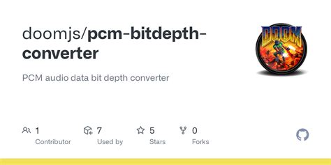 GitHub Doomjs Pcm Bitdepth Converter PCM Audio Data Bit Depth Converter